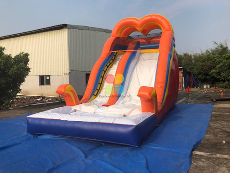 Inflatable Double Water Slide with Splash Pool from China manufacturer ...