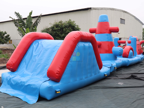 Large Commercial Inflatable Water Obstacle Course Auqa Challenge Game ...