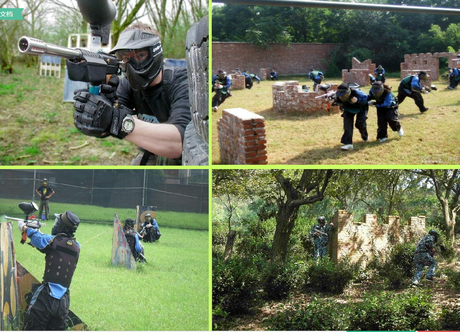 inflatable bunkers laser tag - Rainbow Inflatables ltd