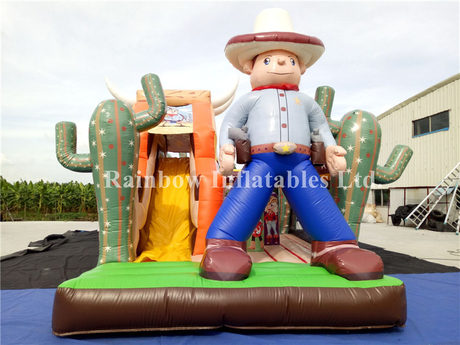 Outdoor Gaint Inflatable Cowboy Playground for Kids from China ...