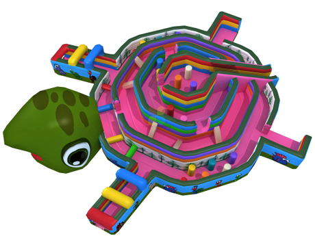 New Design Fantastic Outdoor Inflatable Turtle Shape Obstacle Course ...