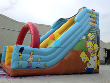 The Simpsons Slide from China manufacturer - Rainbow Inflatables ltd