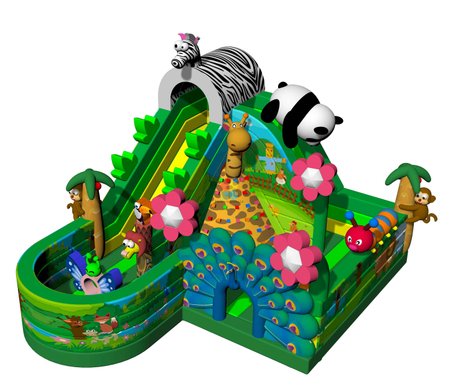 Lake Animals Inflatable Bouncer Inflatable Zoo Playground from China ...