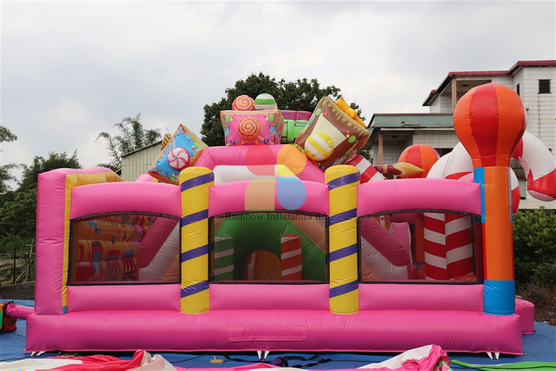 inflatable candy castle park from China manufacturer - Rainbow ...