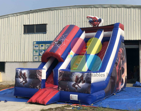 New Style Giant Commercial Inflatable Spiderman Slide Cartoon ...