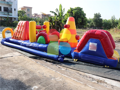 Amazing Outdoor Inflatable Water Obstacle Course Aqua Run Game for Kids ...