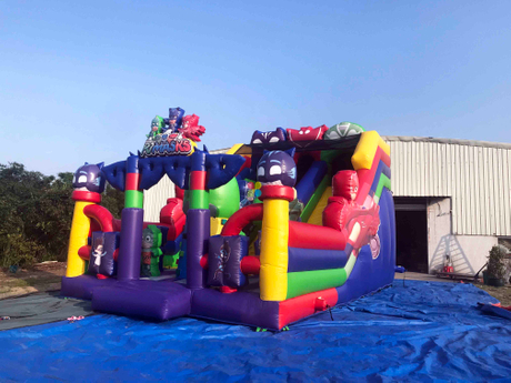 PJ Masks Multi Colored Inflatable Obstacle Combo With Slide from China ...