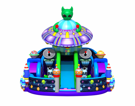 Inflatable Outer Space Ship Theme Slide Castle The Outerspace Expore ...