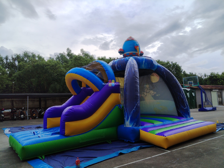 Inflatable Rocket Bouncer with Slide from China manufacturer - Rainbow ...