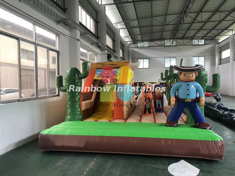 Inflatable Cowboy Obstcle from China manufacturer - Rainbow Inflatables ltd