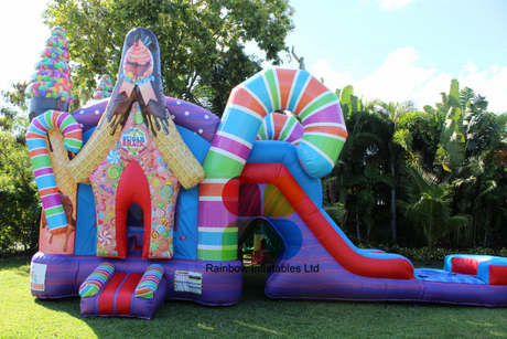 Inflatable Candy Land Sugar Shack Combo from China manufacturer ...