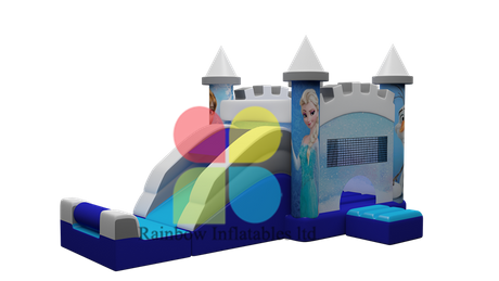 Lastest Disney Theme Inflatable Frozen Bouncy Jumping castle with Slide ...