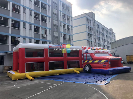 Inflatable Ambulance Hospital combo from China manufacturer - Rainbow ...