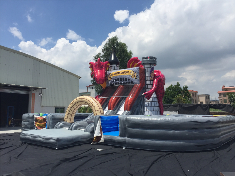 Rainbow New Design Inflatable Dragon Castle Obstacles Best Selling ...