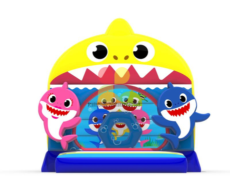 Shark castle inflatable jumping bouncy castle for kids from China ...