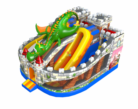 New design Jurassic World inflatable dinosaur themed playground for ...