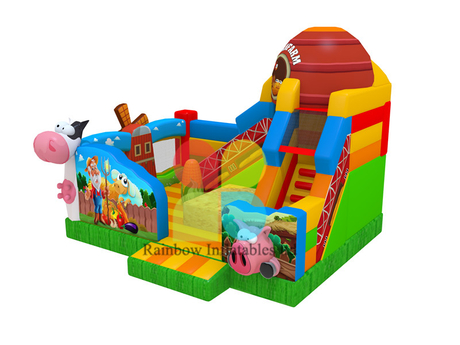 5x6x5m New design inflate bounce castle farm inflatable bounce for sale ...