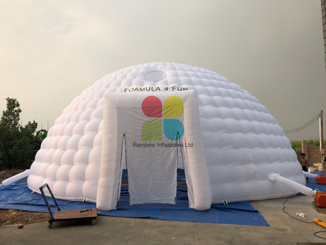 Commercial White Big Inflatable Igloo Dome tent from China manufacturer ...