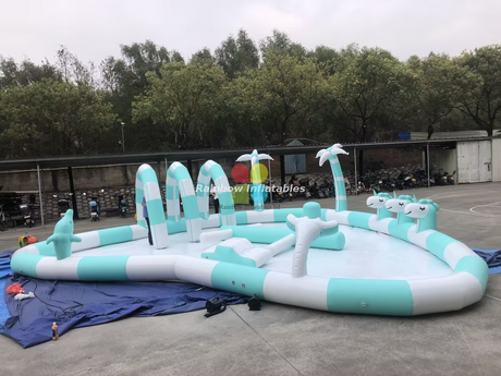 Heart-shaped inflatable coconut pool from China manufacturer - Rainbow ...