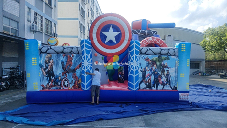 Inflatable Avengers Jumping funcity from China manufacturer - Rainbow ...