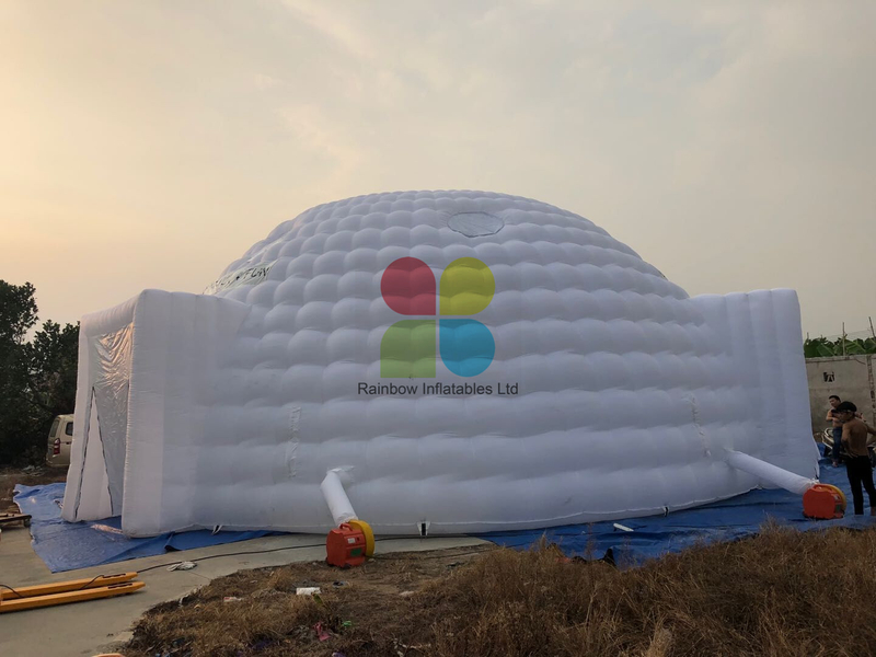 Commercial White Big Inflatable Igloo Dome tent from China manufacturer ...