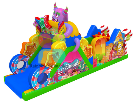 inflatable candy obstacle course indoor outdoor obstacle course ...