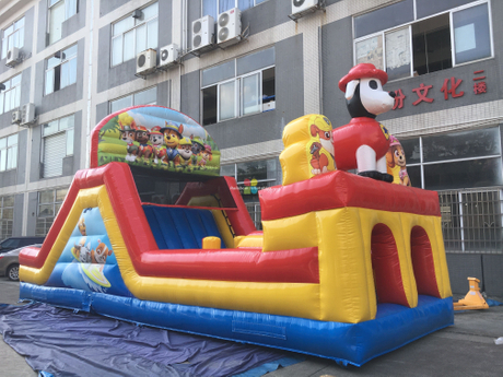 Inflatable Patrol Dog Obstacle from China manufacturer - Rainbow ...